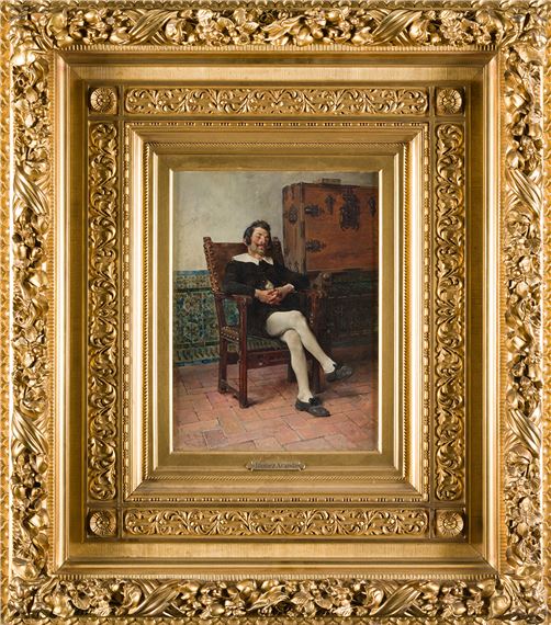 José‏ Jiménez Aranda | Momento de reposo (1881) | MutualArt