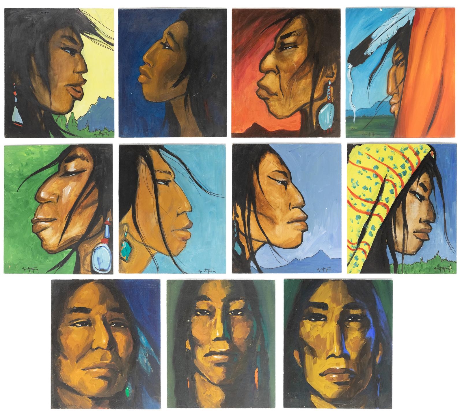 Gerda Christoffersen | Collection of eleven (11) Native Portraits ...