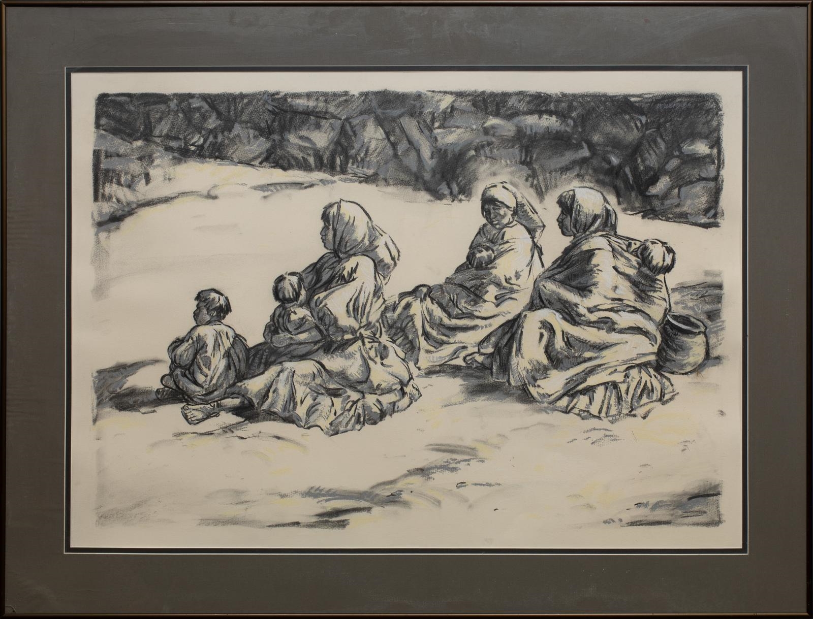 Russell Bowers | Untitled: Indian Mothers and Children | MutualArt