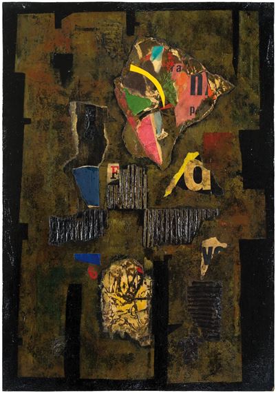 Jan Kubicek | Structure with letters (1963) | MutualArt