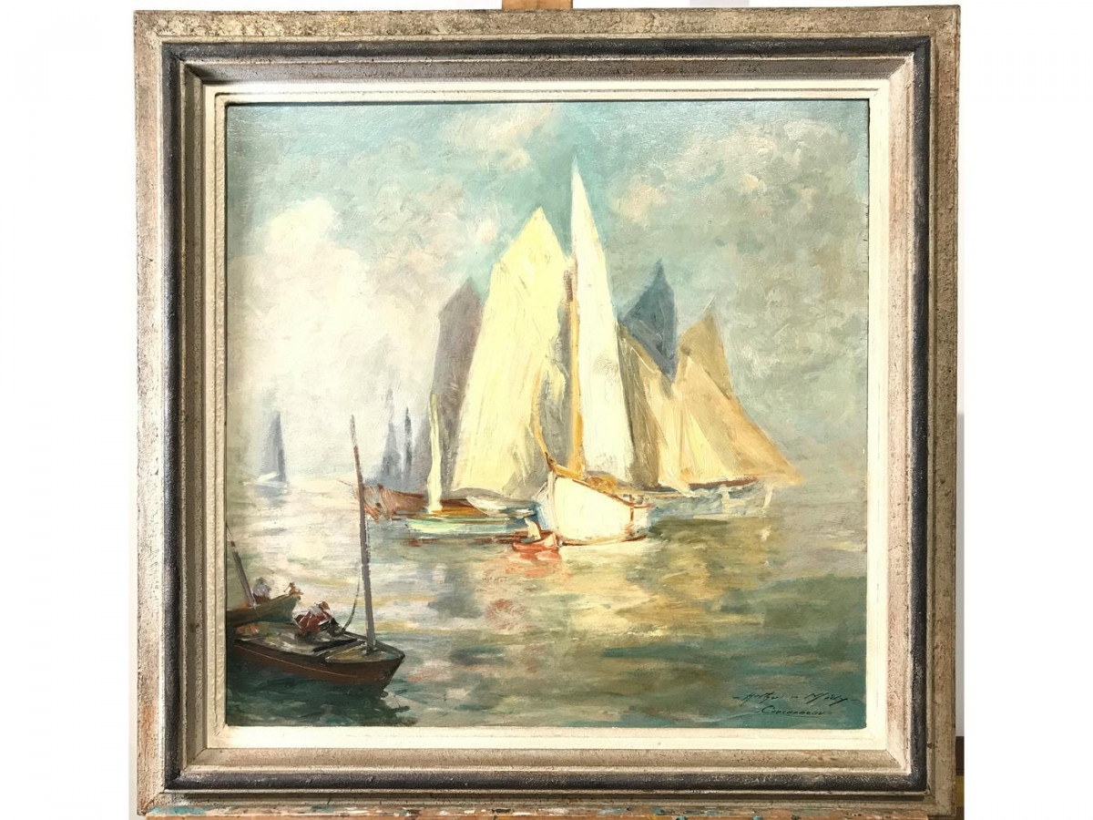 Arthur Midy | Voiliers à Concarneau | MutualArt