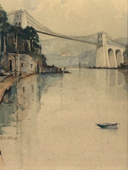 Harry Hughes Williams | Menai Bridge and the Straits | MutualArt