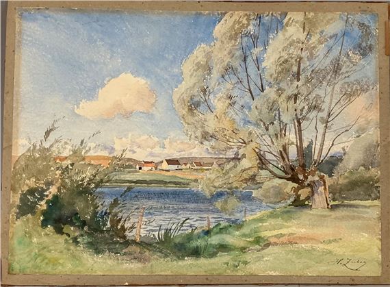 Henri Zuber | Bord de rivière | MutualArt