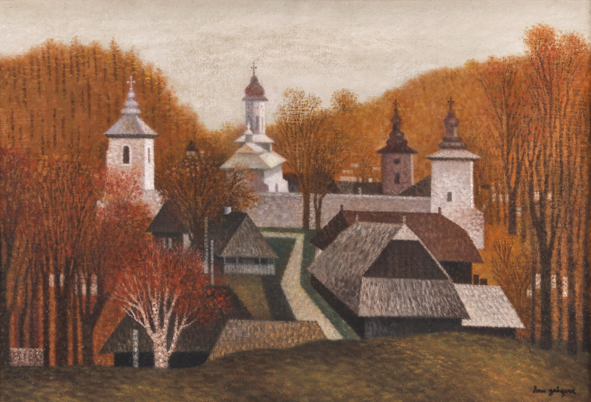 Ion Grigore | Landscape with Slatina Monastery | MutualArt