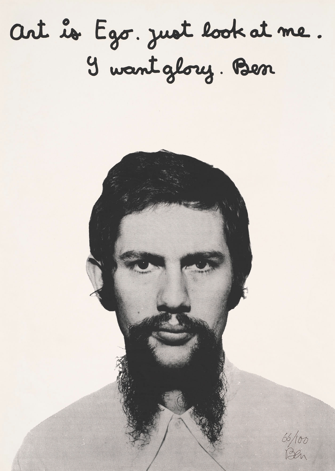 Ben Vautier | Art is Ego (1971) | MutualArt