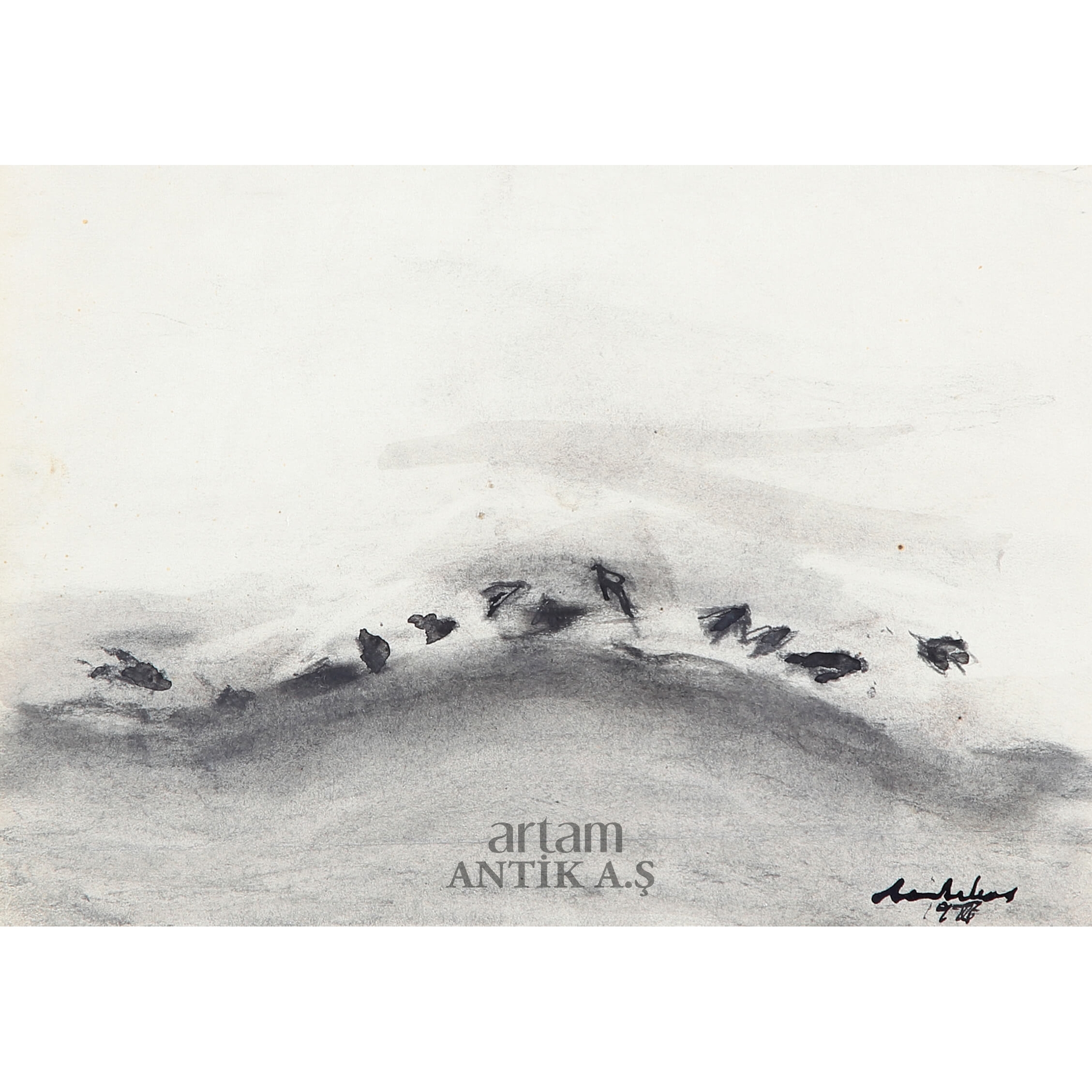 Avni Arbas | Sahil ve Kuşlar (1987) | MutualArt