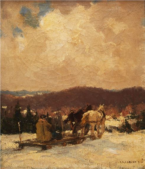 Frederick Simpson Coburn | Winter Sleighing Scene (1920) | MutualArt