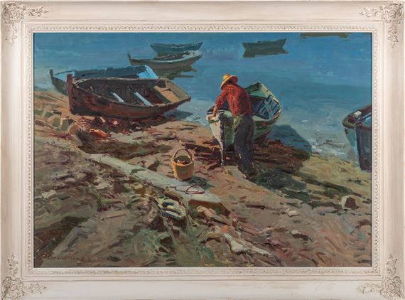 Eustaquio Segrelles | Pescador y barcas (73) | MutualArt