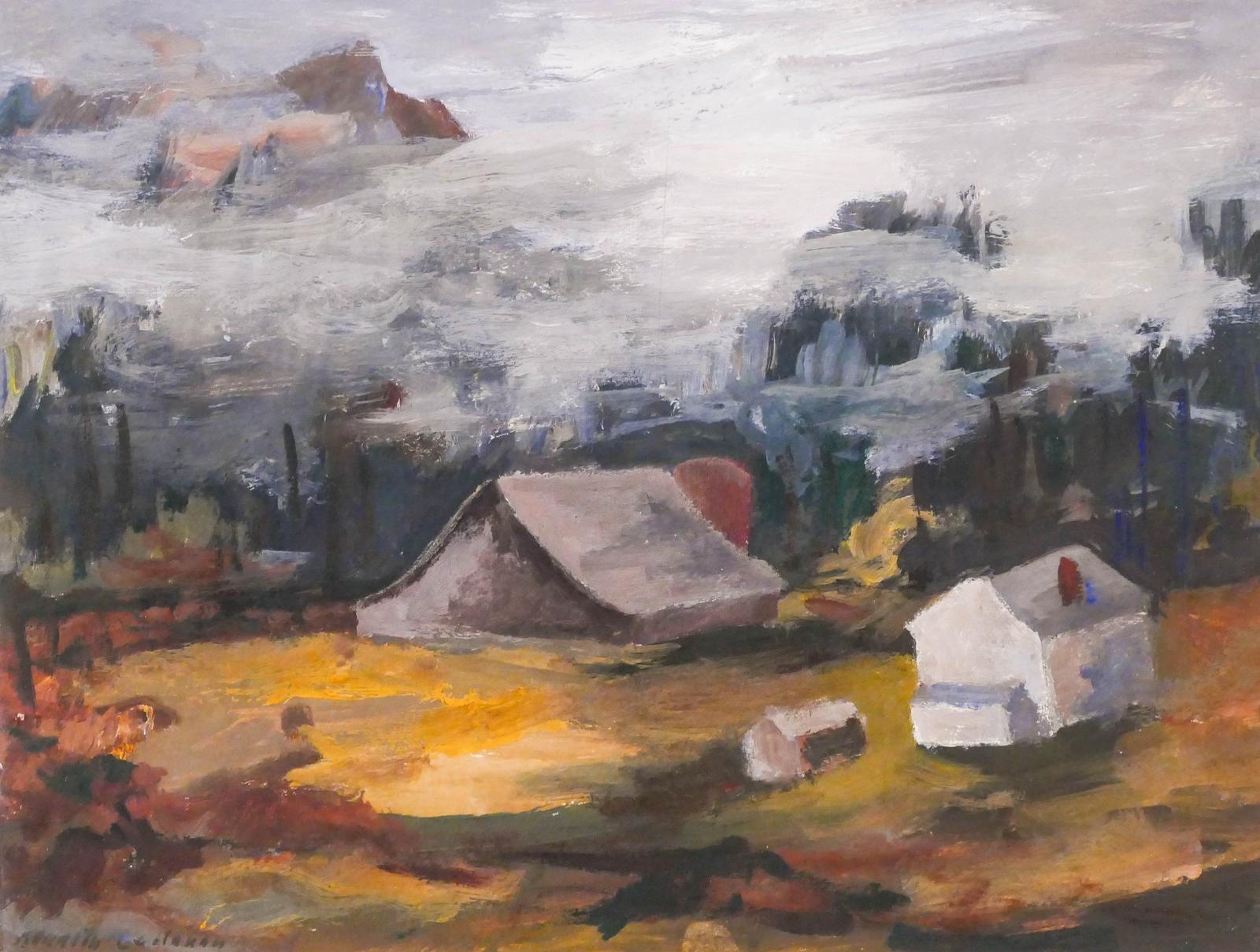 Kenneth Callahan | NORTHWEST CABIN SCENE | MutualArt