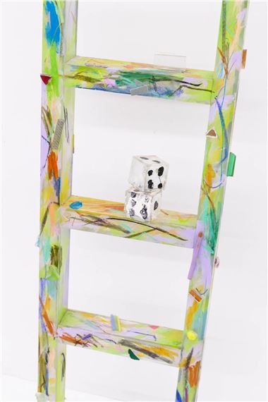Therman Statom | DICE LADDER GLASS SCULPTURE | MutualArt
