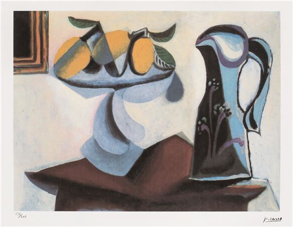 Pablo Picasso | Still Life with Fruit Bowl and Carafe | MutualArt
