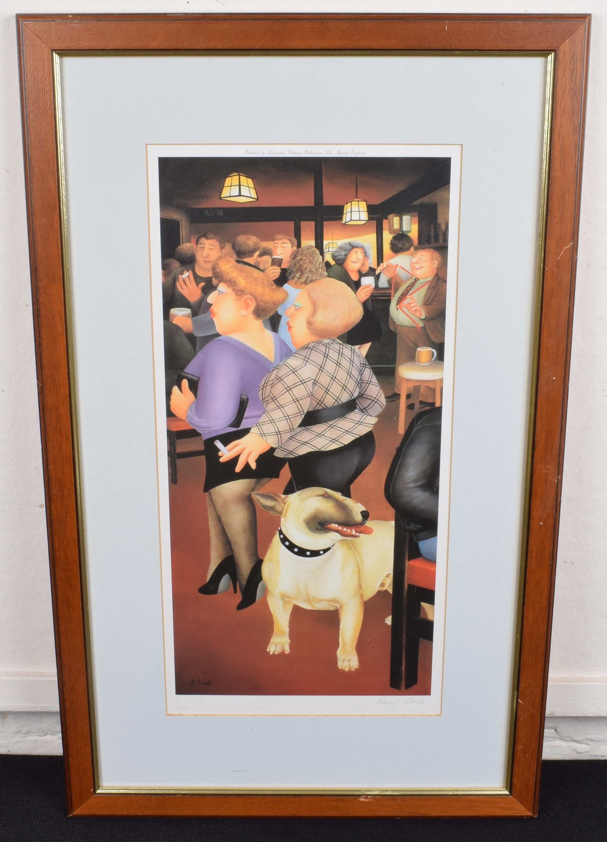 Beryl Cook | Dog in the Dolphin | MutualArt