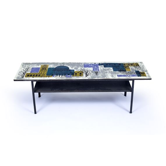 John Piper | London Skyline two-tier coffee table | MutualArt