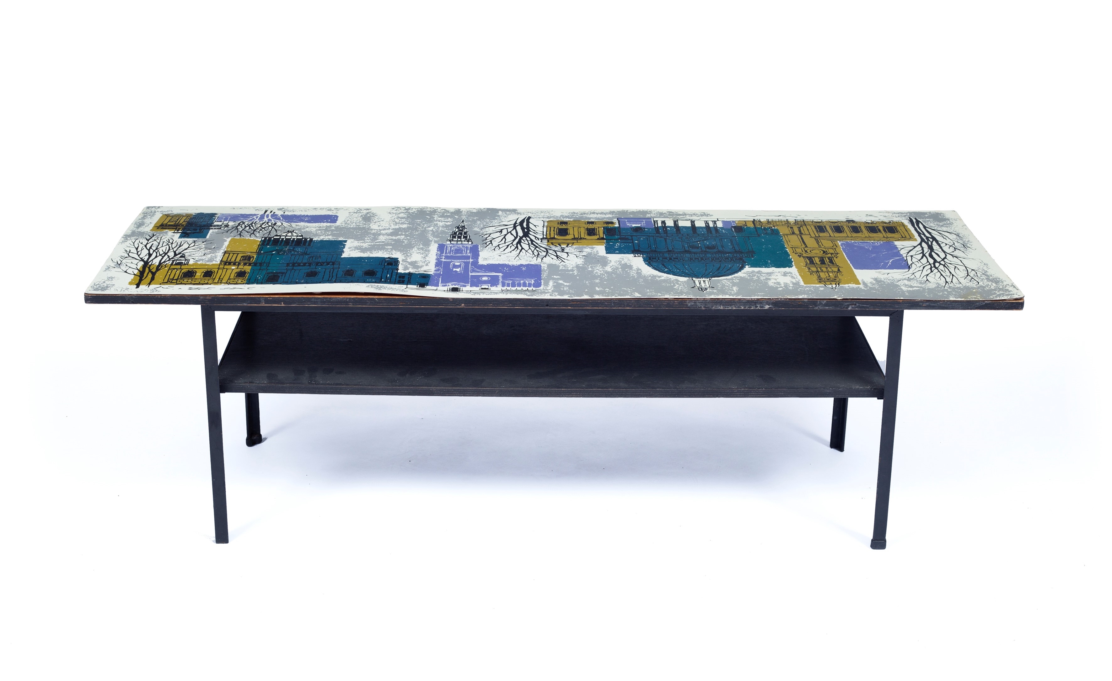 John Piper | London Skyline two-tier coffee table | MutualArt