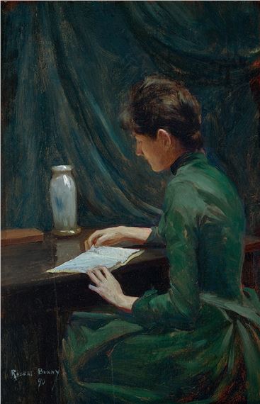 Rupert Bunny | THE ARTIST'S SISTER ANNETTE (1890) | MutualArt