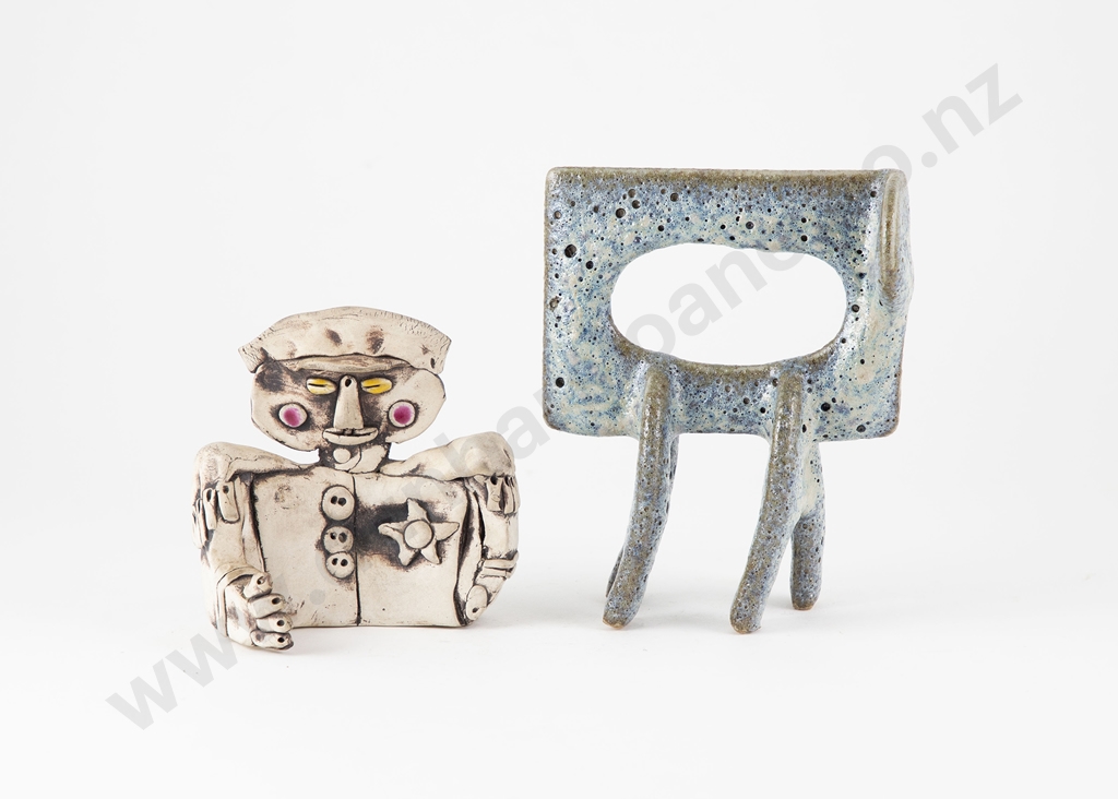 Ted Dutch | Signal Figure with Modernist Animal Figure | MutualArt