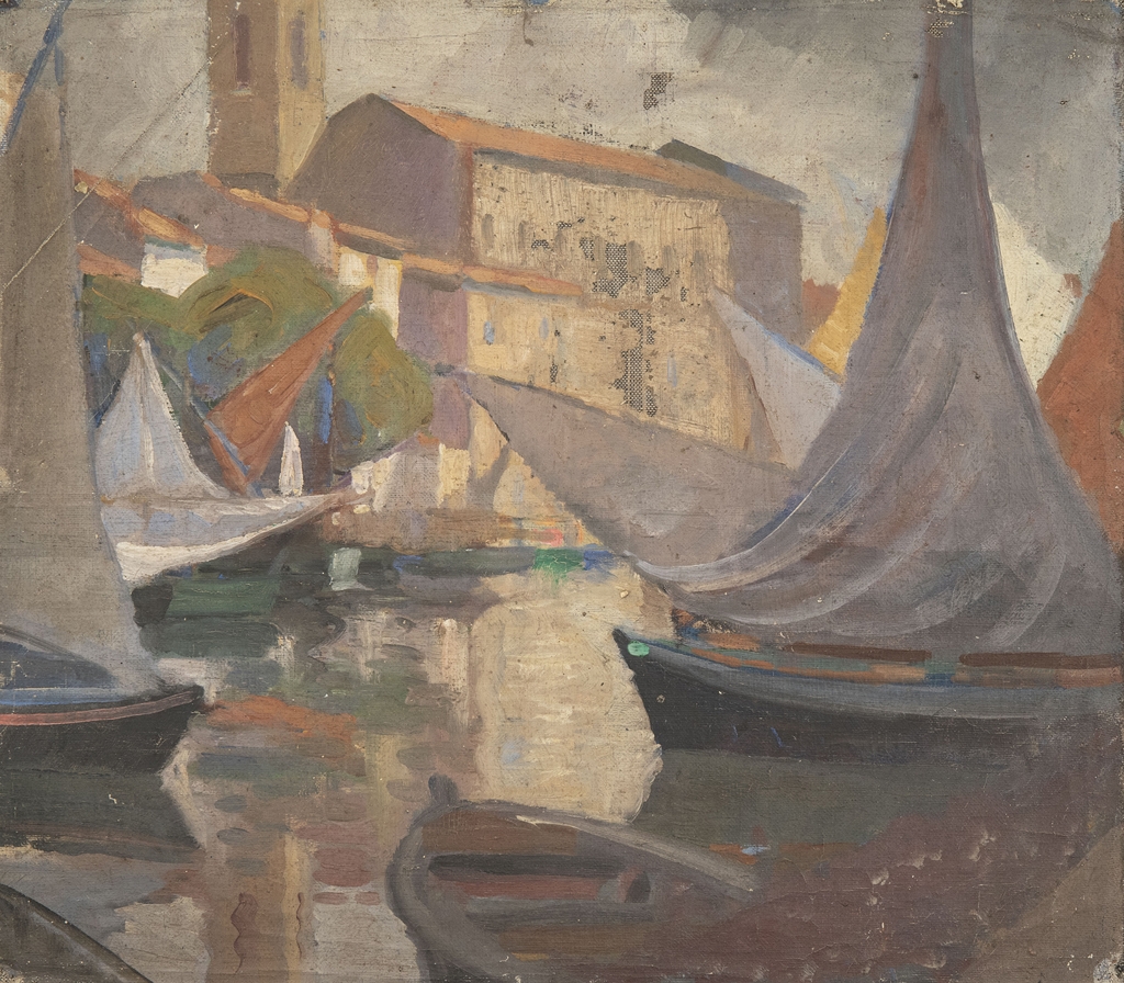 John Weeks | Harbour Scene | MutualArt