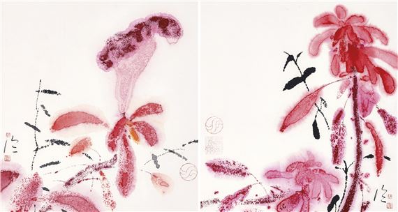 Chen Jialing | Flowers and Red Leaves | MutualArt