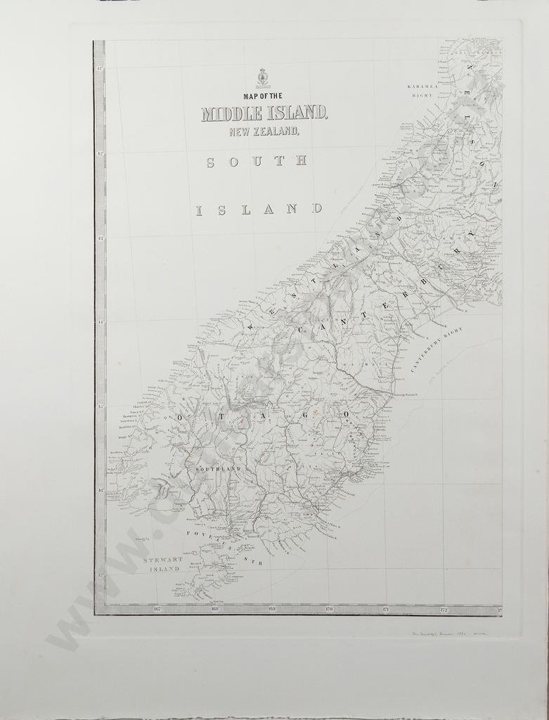John Drawbridge | Map of the Colony of New Zealand (3 Sheets) | MutualArt