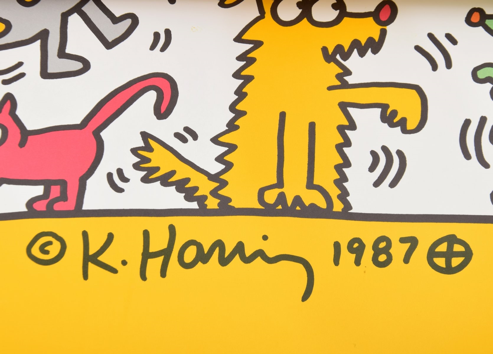 Keith Haring | HUMANE SOCIETY (1987) | MutualArt