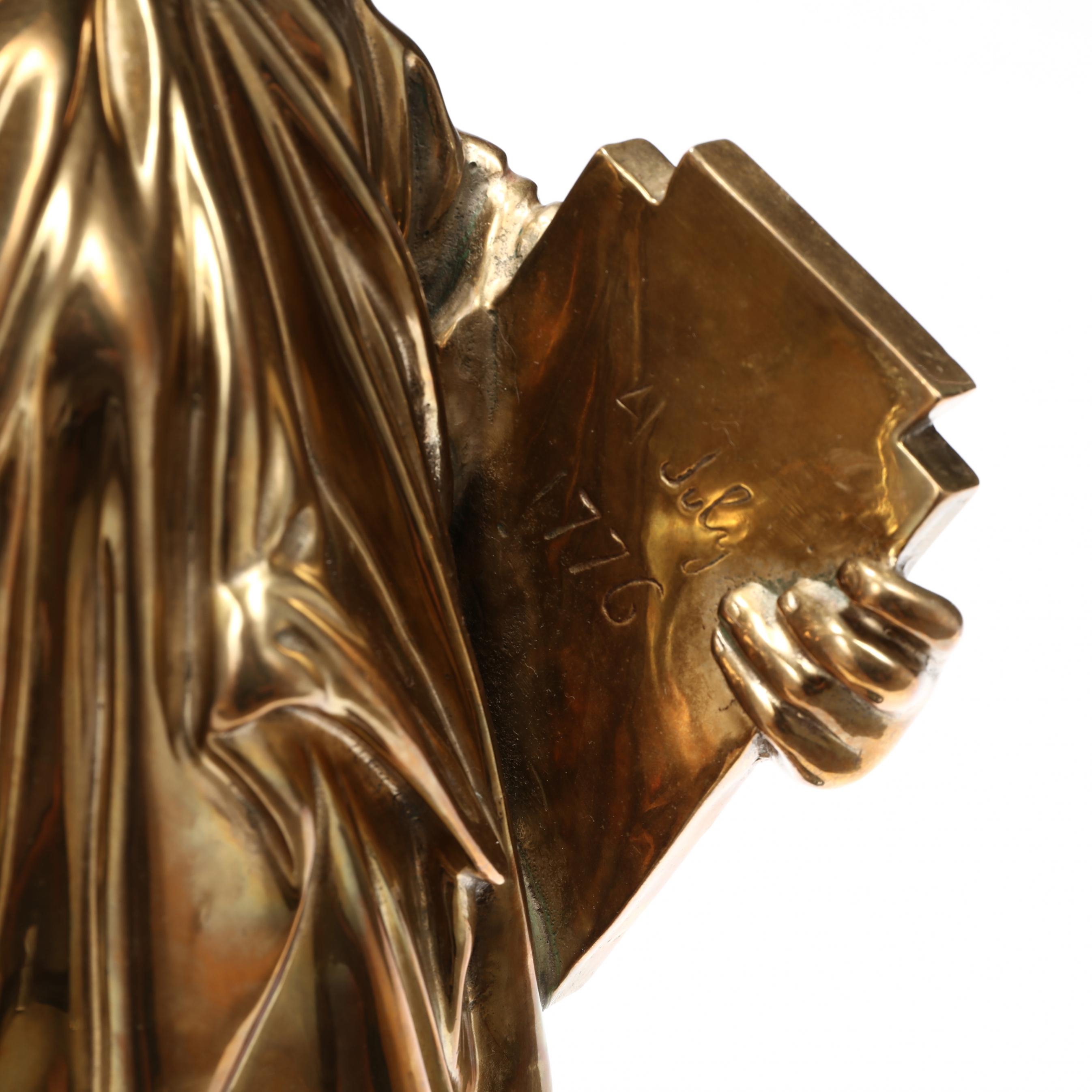 Frederic-Auguste Bartholdi | Gilt Bronze Casting of the Statue of ...