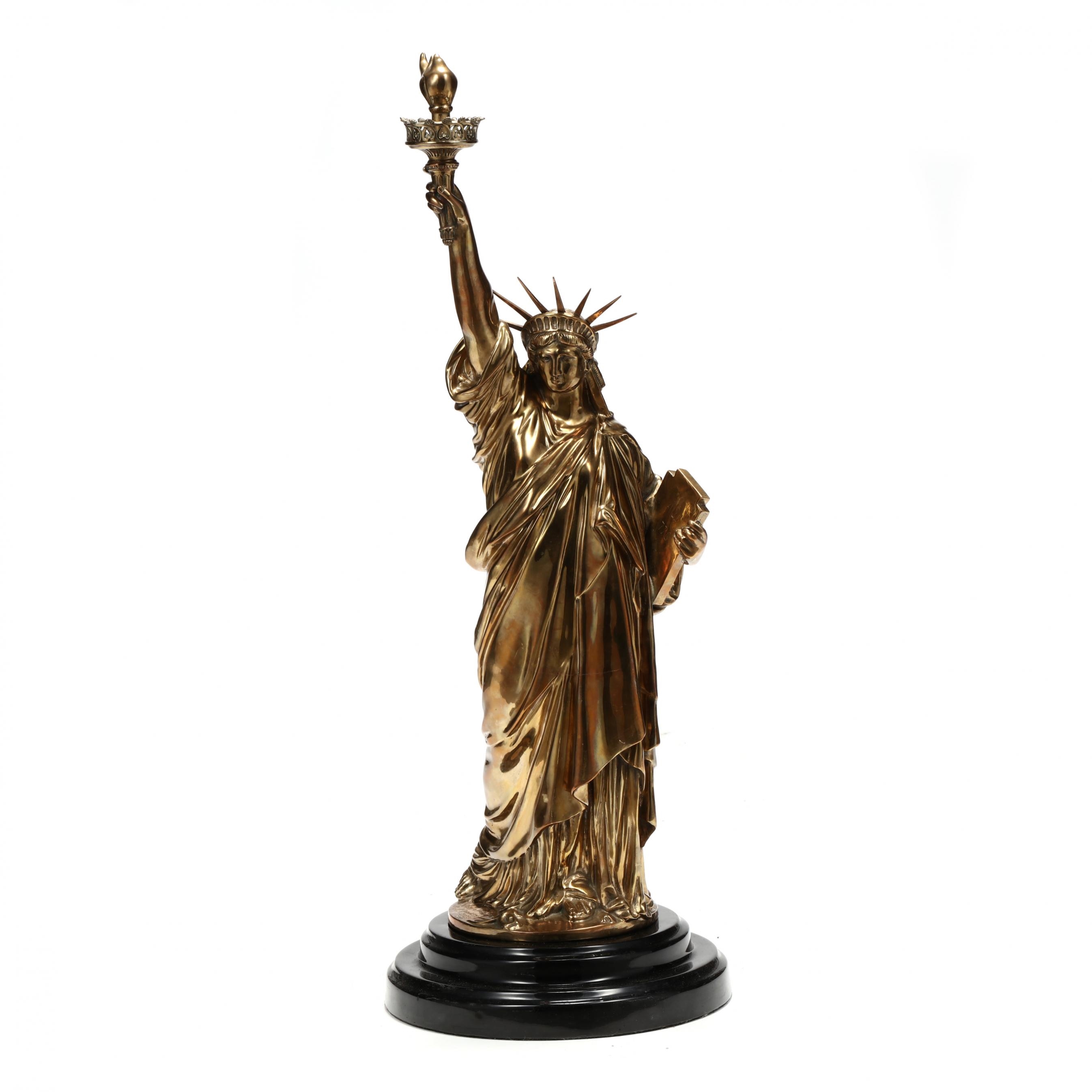 Frederic-Auguste Bartholdi | Gilt Bronze Casting of the Statue of ...