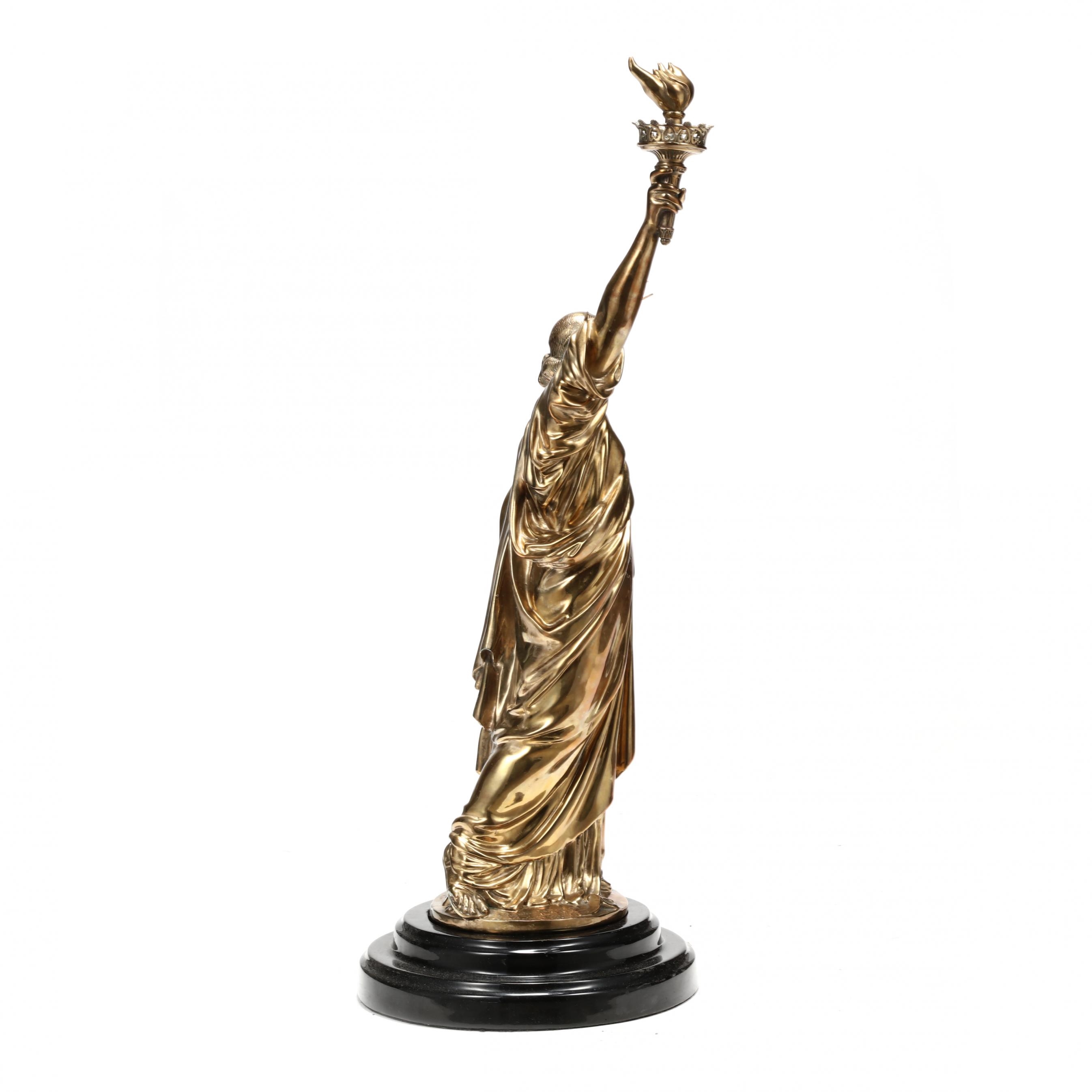 Frederic-Auguste Bartholdi | Gilt Bronze Casting of the Statue of ...