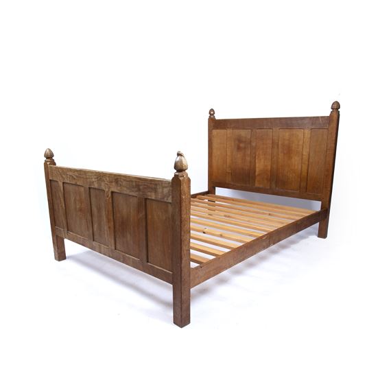 Robert Thompson | Mouseman double bed | MutualArt