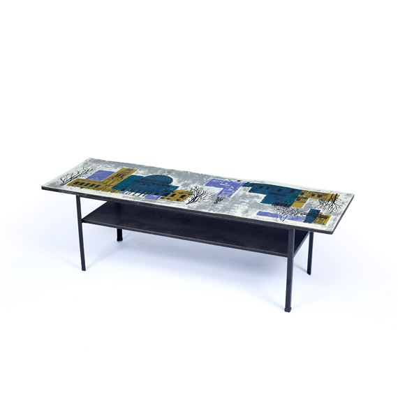 John Piper | London Skyline two-tier coffee table | MutualArt