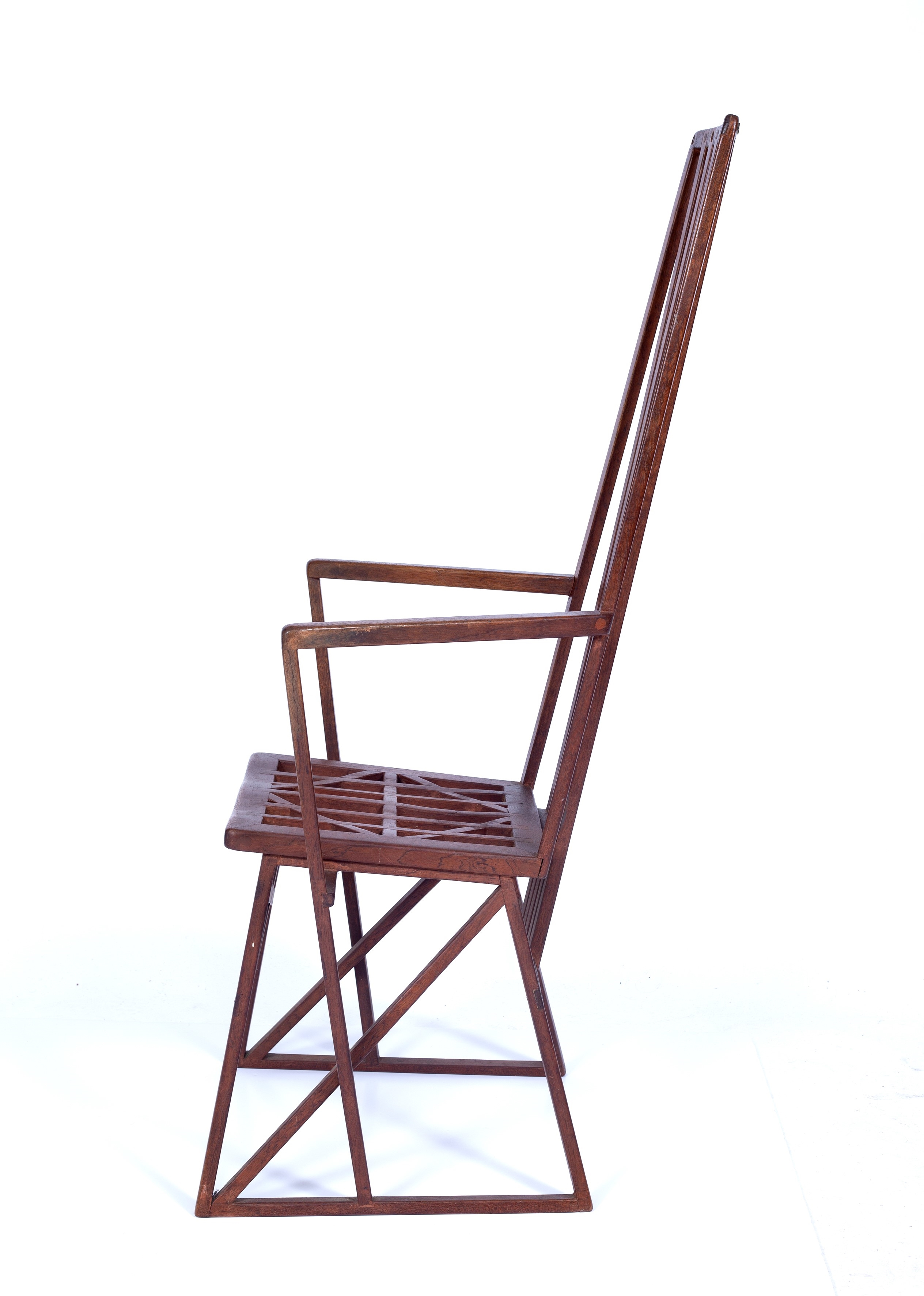 Charles Rennie Mackintosh | High back armchair | MutualArt
