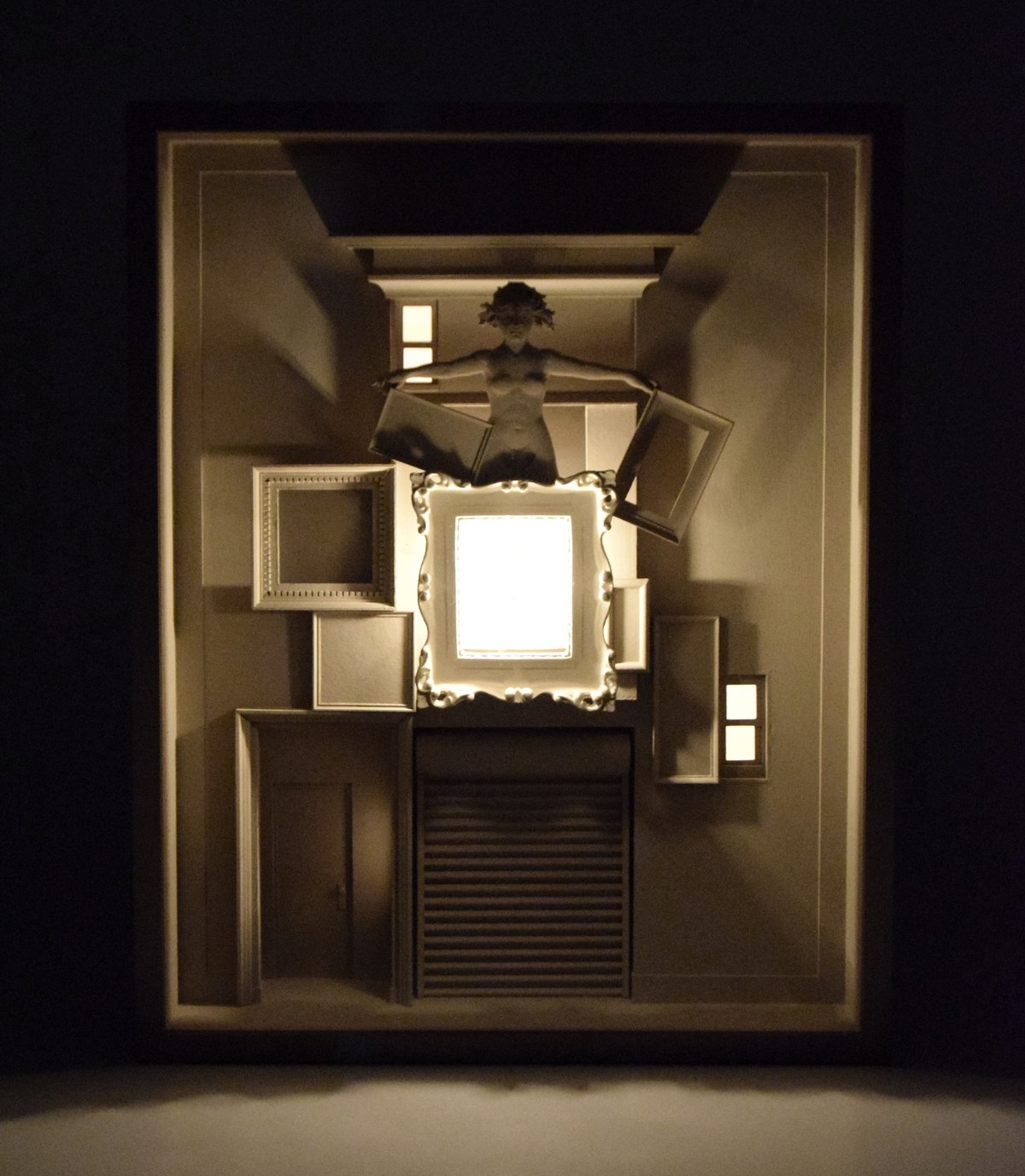 Cletus Johnson | LARGE CLETUS JOHNSON ILLUMINATED ASSEMBLAGE/SCULPTURE ...