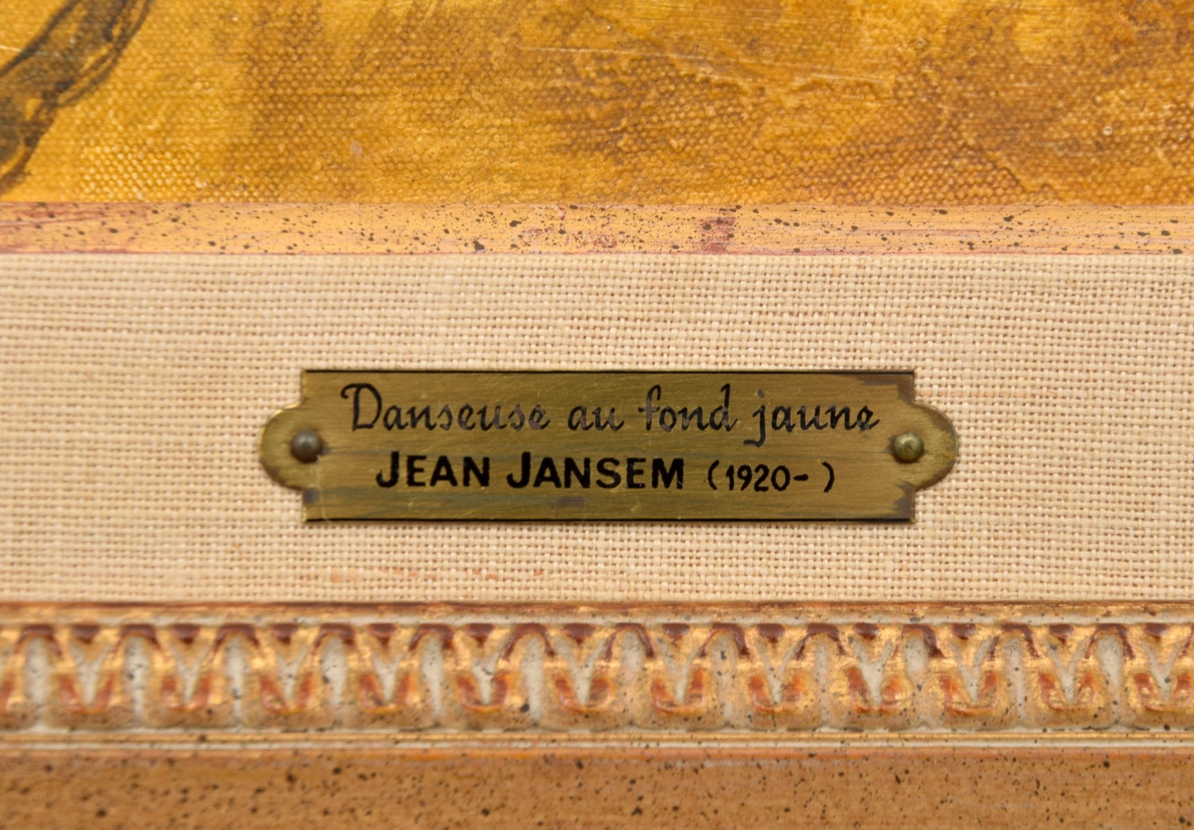 Jean Jansem | Danseuse au fond jaune (Dancer with Yellow Background ...