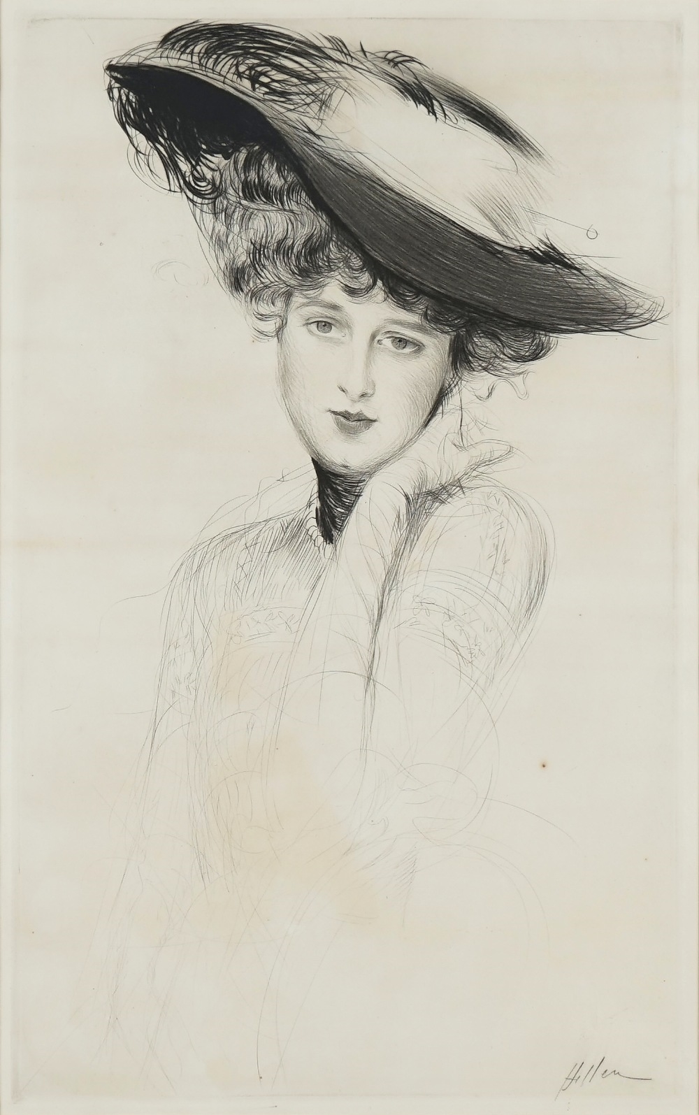 Paul César Helleu | An elegant lady | MutualArt