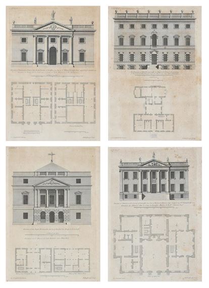 Colen Campbell | A set of six architectural designs | MutualArt