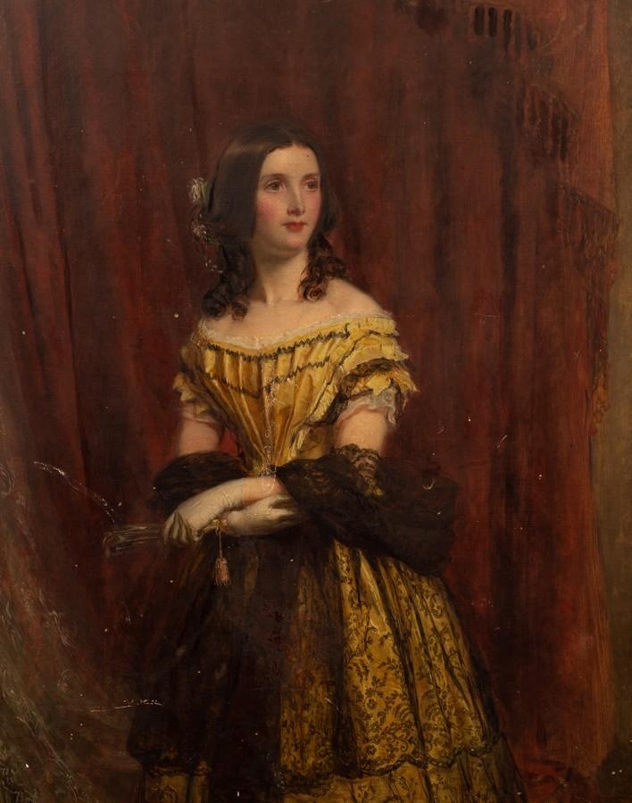 William Powell Frith | Portrait of Miss Coates of Portal, 1859 | MutualArt