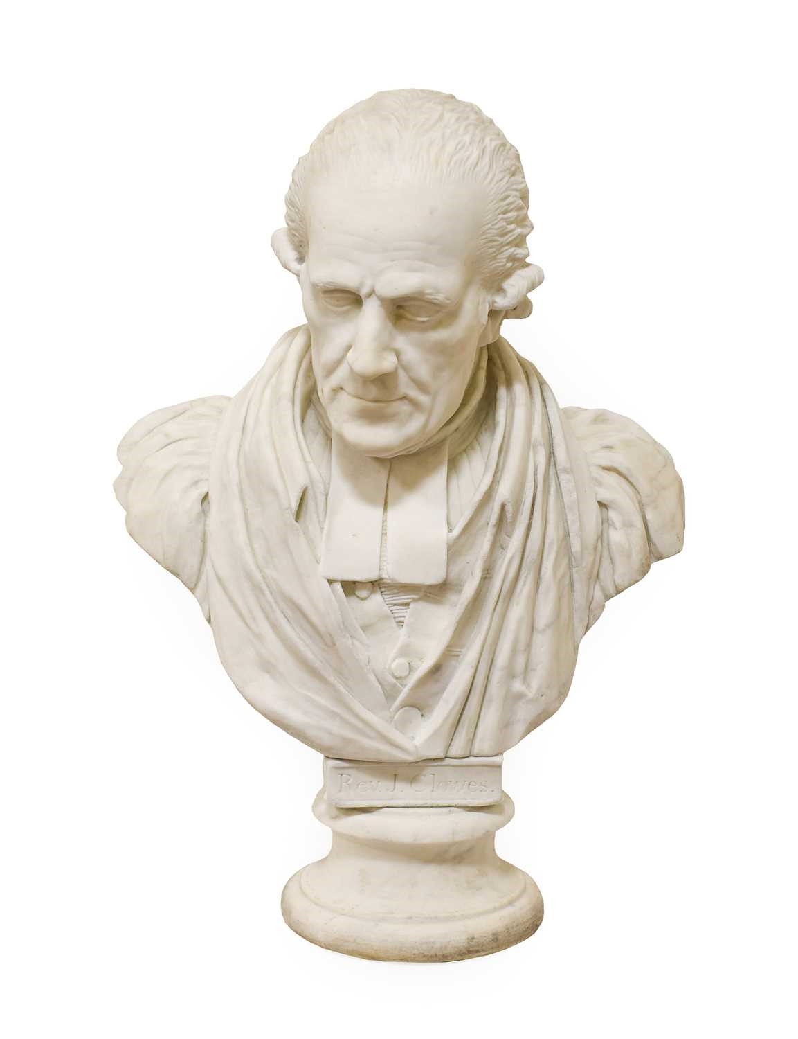 John Isaac Hawkins | A White Marble Bust of the Rev J Clowes (1819 ...