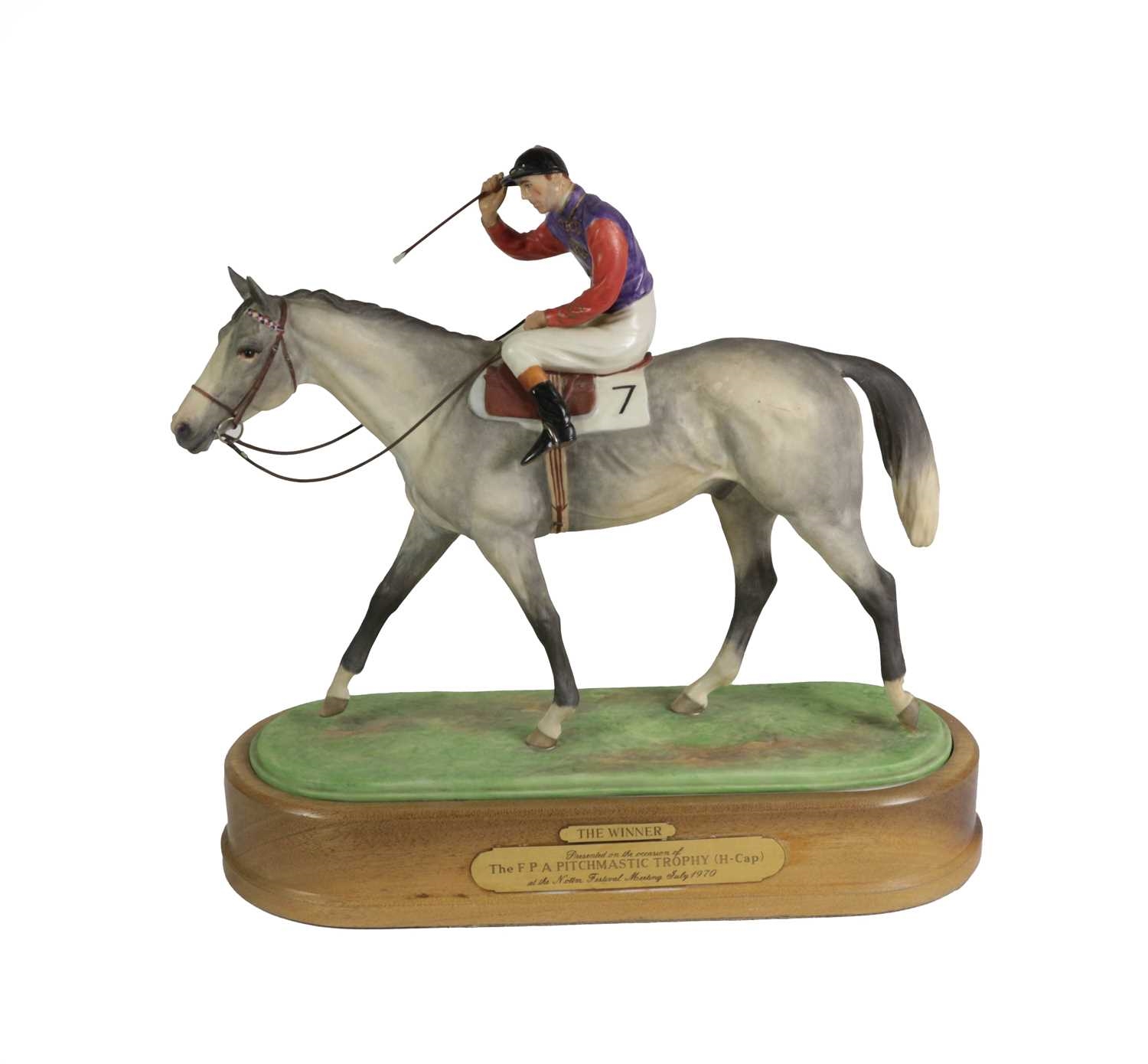 Doris Lindner | A Royal Worcester Porcelain Group of The Winner | MutualArt