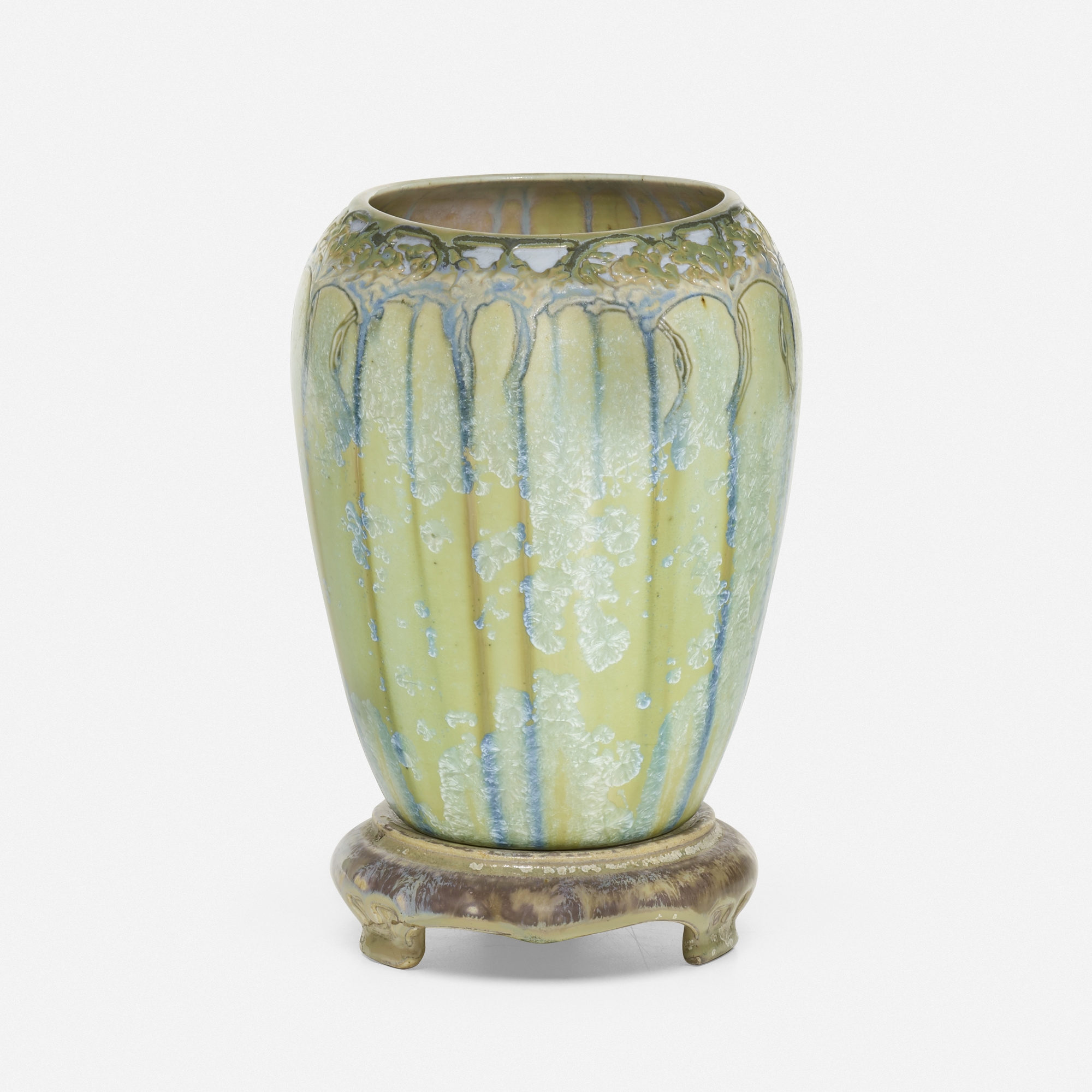 Adelaide Alsop Robineau | Exceptional seaweed vase with stand (Circa ...