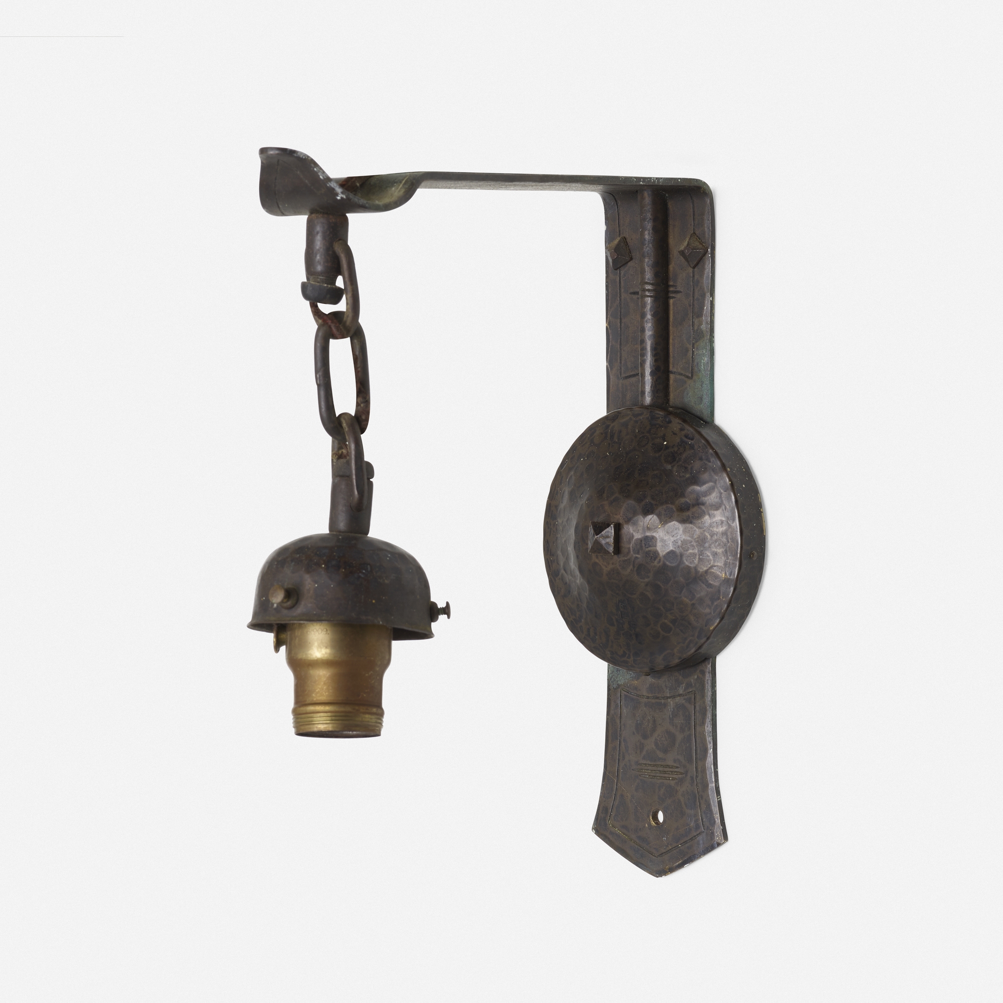 Gustav Stickley | Wall sconce brackets, set of three | MutualArt