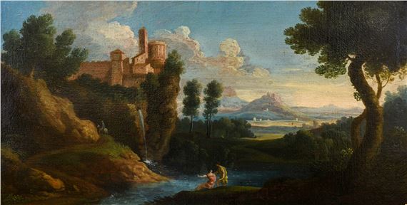 Nicolas Poussin | Classical figures in an Italianate landscape | MutualArt