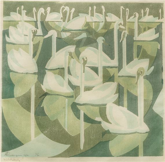 William Edward Greengrass | Windmills and Balloons (1936) | MutualArt