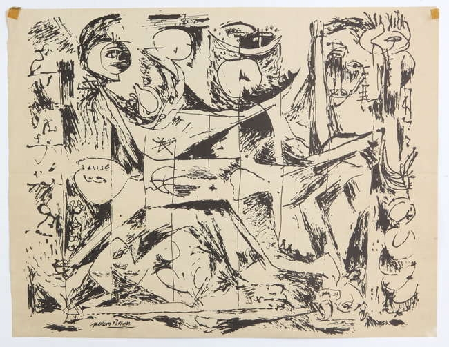 Jackson Pollock | Untitled (Betty Parsons Gallery Announcement) (1951 ...