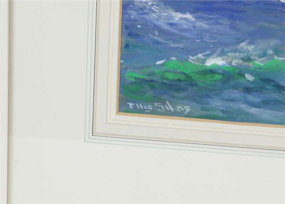 Ellis Silas | battleship at sea | MutualArt