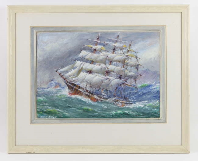 Ellis Silas | ship at sea | MutualArt