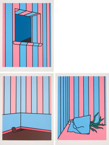 Patrick Caulfield | Window at Night; Pipe; and Napkin and Onions (C. 25 ...