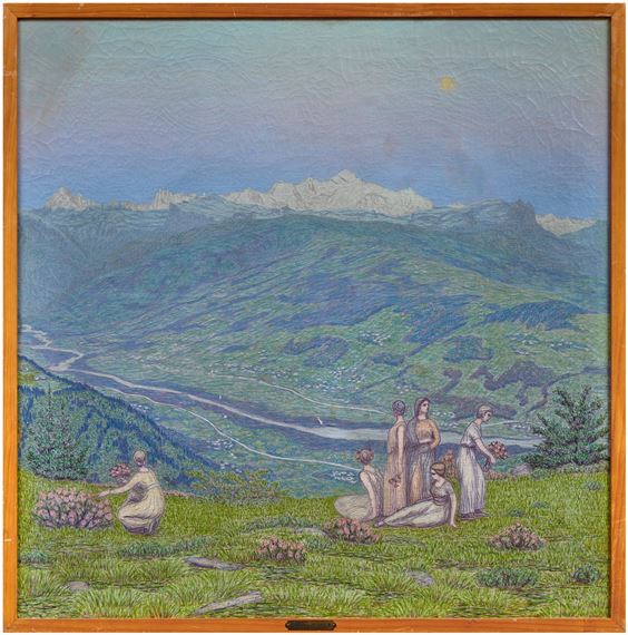 Alexandre Perrier | Mont-Blanc et promeneuses | MutualArt