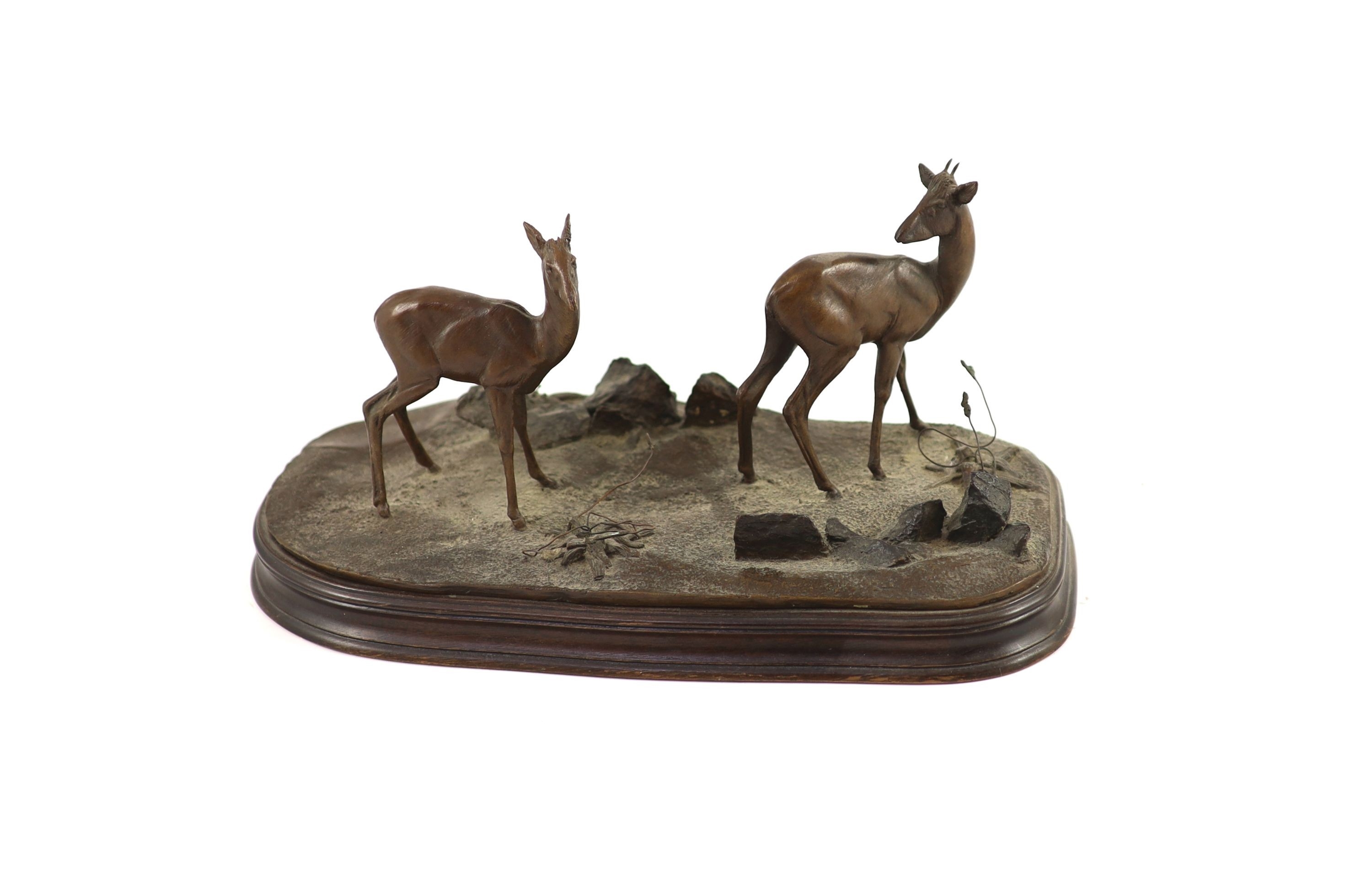 Tim Nicklin | A bronze group of Dik Dik | MutualArt