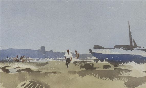 Peter Burman | Beach scene | MutualArt