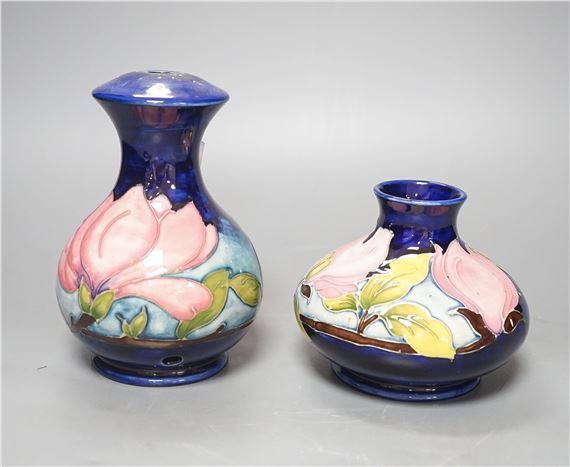 William Moorcroft | Two Moorcroft magnolia pattern vases | MutualArt