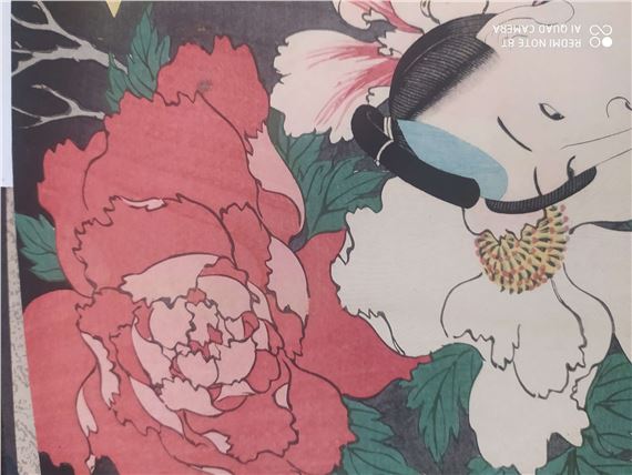 Utagawa Kunisada | Peony (Botan): Actor Ichimura Uzaemon XIII and ...